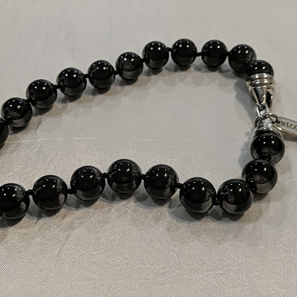 Jewelry | Vintage Kissaka Black Glass Pearl Necklace | Poshmark